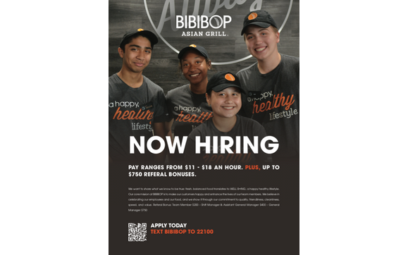 Bibibop Hiring Now by BIBIBOP Asian Grill in Carmel, IN - Alignable