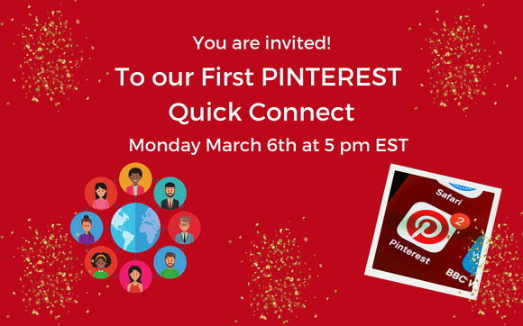 Join us for our first Pinterest themed Quick Connect!!