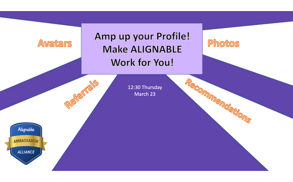 Amp Up your Alignable Profile: Make Alignable Work for You!