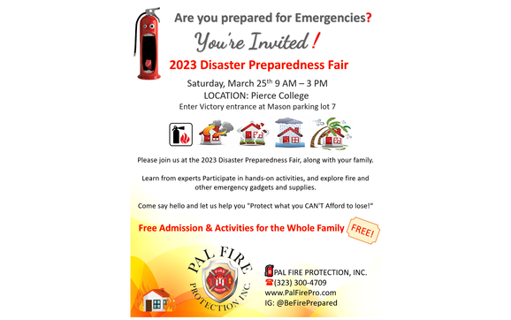2023 DISASTER PREPAREDNESS FAIR by Pal Fire Protection, Inc. in Culver ...