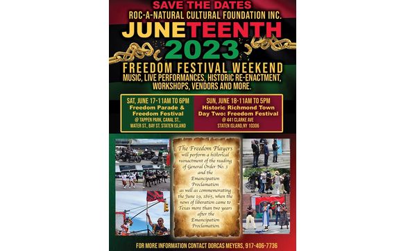Juneteenth Freedom Festival & Parade by Roc-A-Natural in New York, NY ...
