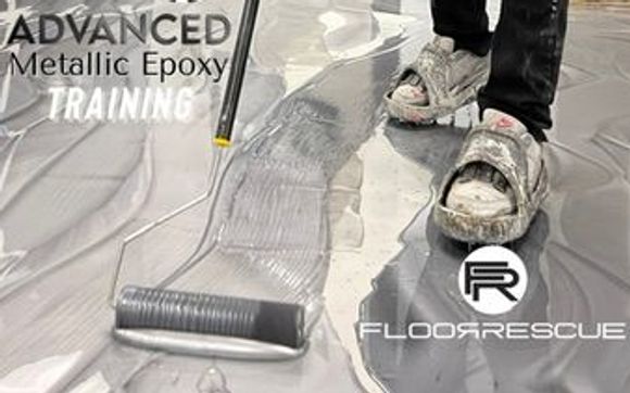 Metallic Epoxy Training by FloorRescue concrete | epoxy in Dallas, TX - Alignable
