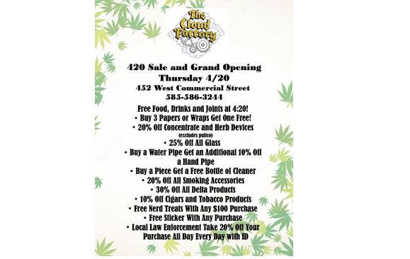 The Cloud Factory Grand Opening and 420 Sale by The Cloud Factory Vape ...