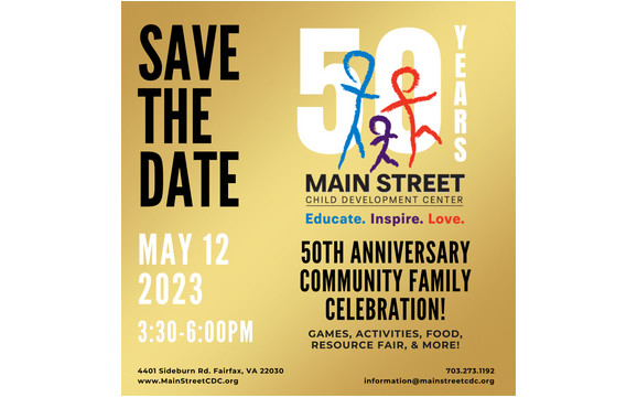 Main Street Child Development Center's 50th Anniversary Family ...