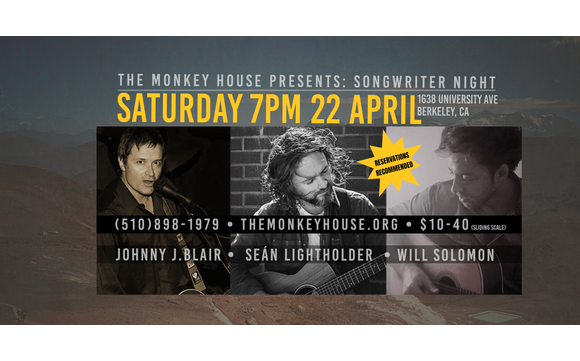 MONKEY HOUSE CELEBRATES A TRIO OF SINGER-SONGWRITERS by Johnny J Blair ...