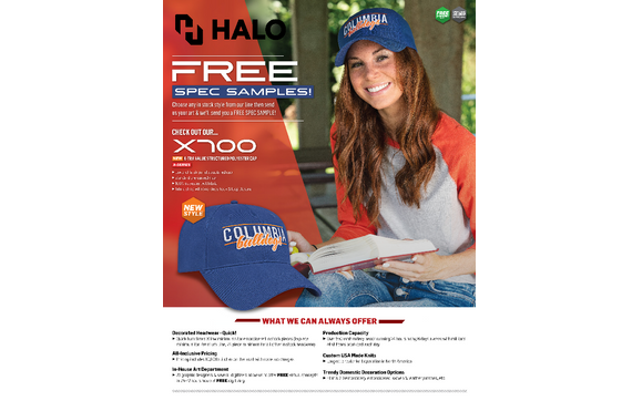 Free Spec Sample Cap by HALO Branded Solutions in Charlotte, NC - Alignable