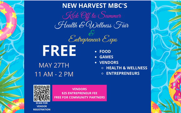 Health & Wellness Fair & Entrepreneur Expo by New Harvest Missionary ...