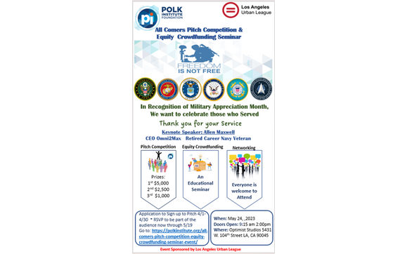 All Comers Pitch Competition & Equity Crowdfunding Seminar by Polk ...