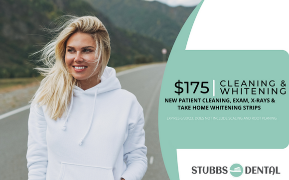 $175 New Patient Cleaning & Custom Teeth Whitening by Stubbs Dental ...