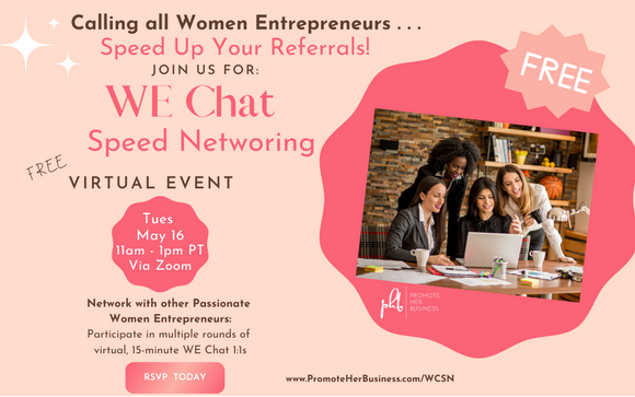 WE Chat Speed Networking Virtual Event