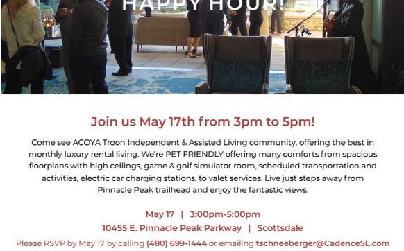 Networking Event by Cadence/Cogir Senior Living in Scottsdale, AZ ...