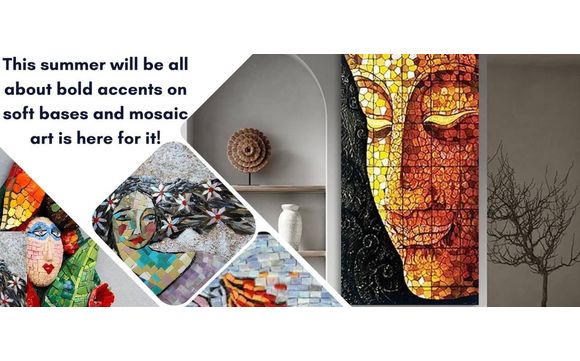 This summer will be all about bold accents on soft bases and mosaic art ...
