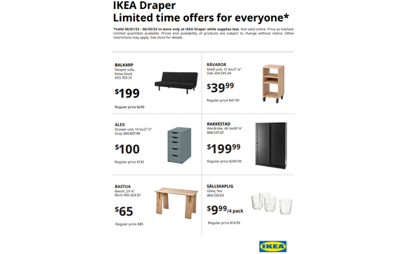 IKEA Draper Limited Time Offers by IKEA in Draper, UT - Alignable