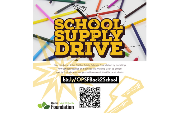 OPSF School Supply Drive by Sweet Tee's Coffee Shop in Olathe, KS ...