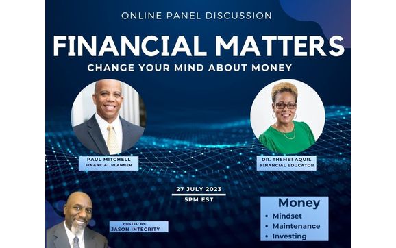 Financial Matters (Panel Discussion) Financial Matters (Panel Discussion)