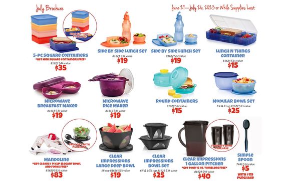 Tupperware July Brochure 2023 by Tupperware in Albuquerque, NM - Alignable