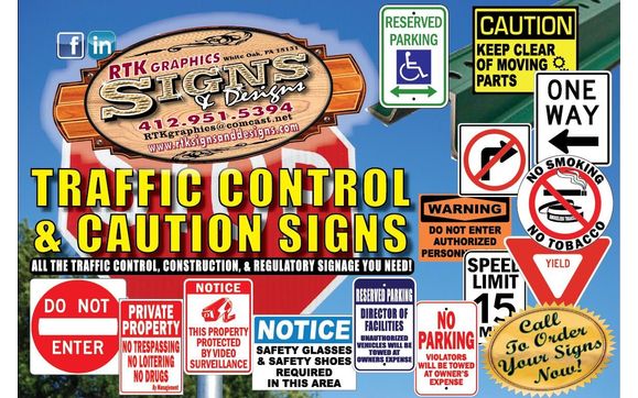 Traffic Control & Safety Signs by RTK Signs & Designs in Mckeesport, PA ...