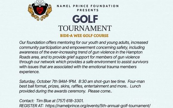 Namel Prince Foundation Golf Outing by Namel Prince Foundation in ...