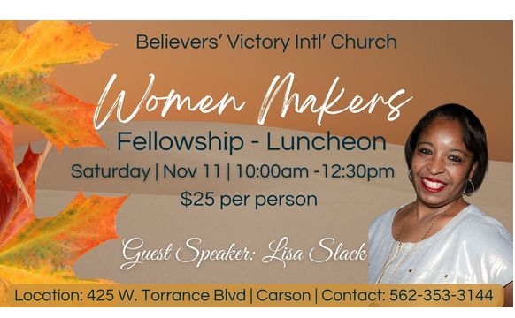 Women Makers Fellowship by Lisa Slack- Certified Speaker, Trainer ...