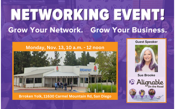 IN PERSON Monday Morning Networking in Carmel Mountain!!!