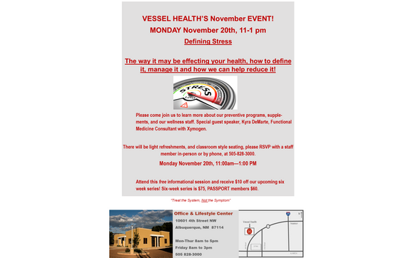 Defining Stress by Vessel Health in Albuquerque, NM - Alignable