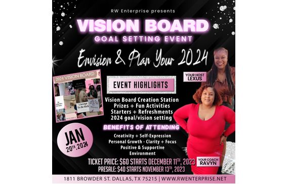 Vision Board and Goal Setting Event by RW Enterprise in Crandall Area ...