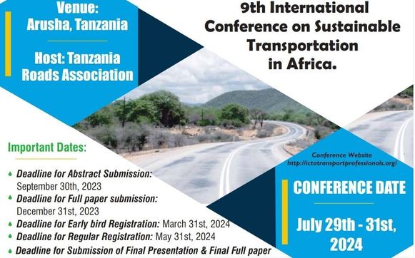 ICTA2024 - 9th International Conference on Sustainable Transportation by African Transportation ...