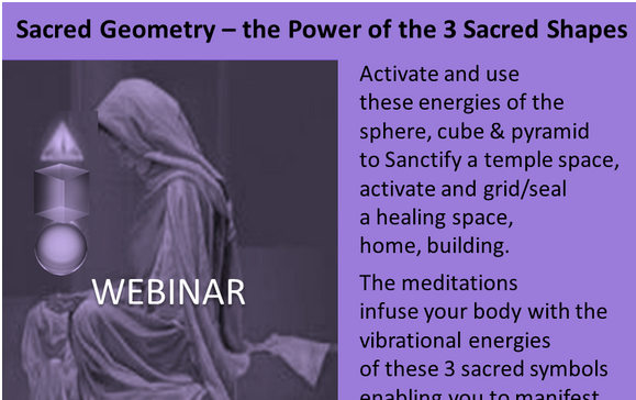 Sacred Geometry - the Power of the 3 Sacred Shapes WEBINAR by ...