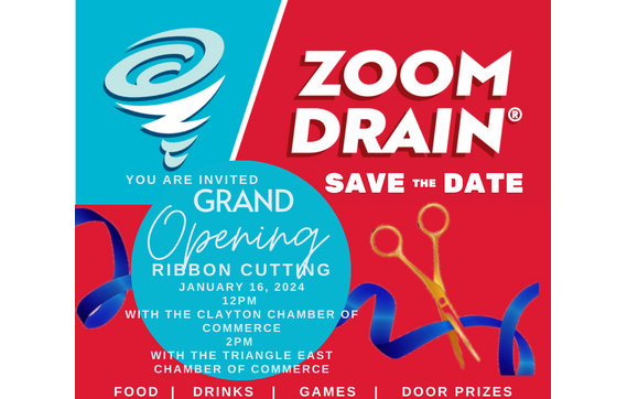 Grand Opening and Ribbon Cutting by Zoom Drain Raleigh Southeast in ...