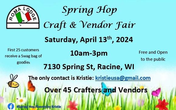 Spring Hop Craft and Vendor Fair by Usa Designs in Racine, WI - Alignable