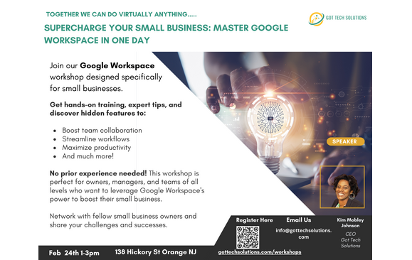 Supercharge Your Small Business: Master Google Workspace in One Day by Got Tech Solutions in ...