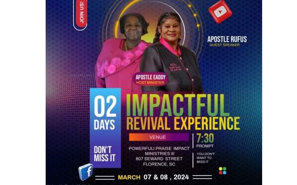 March Madness Revival 2024 by POWERFUL PRAISE IMPACT MINISTIES #3 in Florence, SC - Alignable