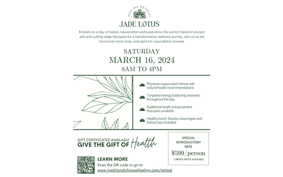 Jade Lotus Healing Retreat by Women's Traditional Chinese Healing in ...
