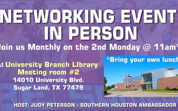 IN PERSON Networking Event - In Sugar Land