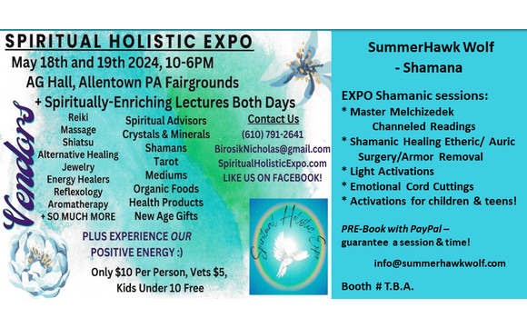 SummerHawk Wolf at Spring Spiritual Holistic Expo by SummerHawk Wolf ...