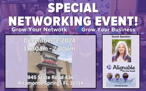 IN PERSON NETWORKING EVENT IN ORLANDO, FLORIDA