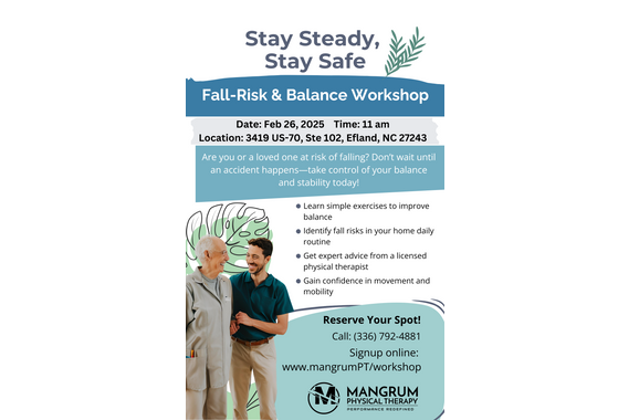 Stay Steady, Stay Safe: Fall-Risk & Balance Workshop by Mangrum ...