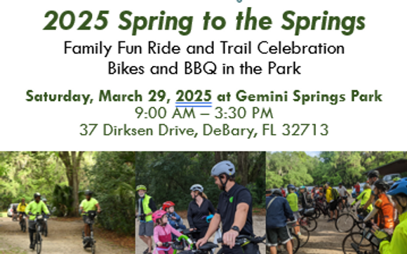 2025 Spring to the Springs Family Fun Ride/Walk by St Johns River-to ...