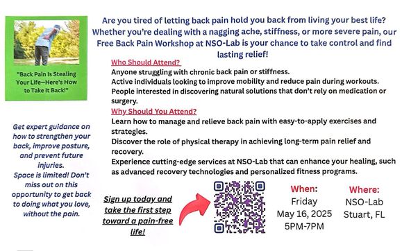 Complementary Holistic Treatments! by NSO-LAB Wellness Center in Stuart ...