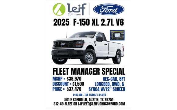 F-150 MANAGER SPECIAL by LEIF JOHNSON FORD - FLEET DEPARTMENT in Austin ...