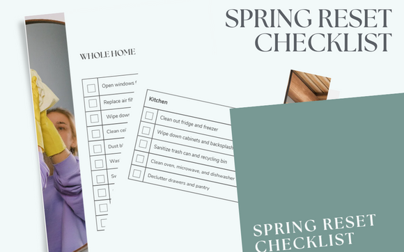 Spring Reset Checklist (Free) by Rise & Shine Cleaning Agency in ...