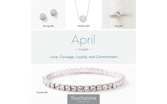 April Birthstone Collection! by Touchstone Crystal, a Swarovski company ...