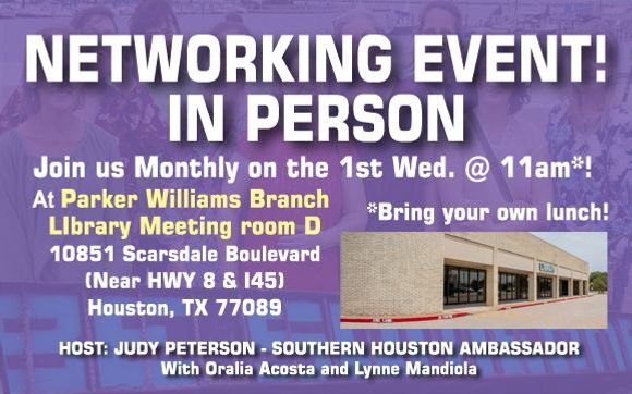 South East Houston IN PERSON Networking Event