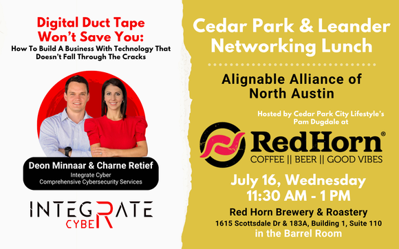 NETWORKING LUNCHTIME EVENT ~ DIGITAL DUCT TAPE WON'T SAVE YOU!