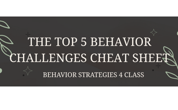 FREE Educators Cheat Sheet for Student Behavior by Behavior Strategies ...