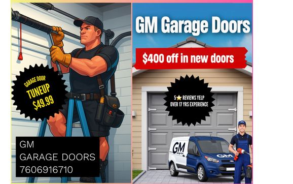 Garage door repair or new by Gm garage doors carlsbad in Carlsbad, CA ...