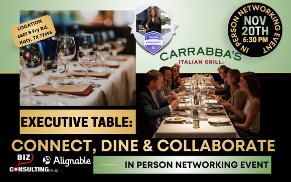 Connect, Dine and Collaborate- In person Networking Event