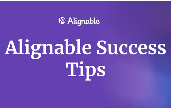 Alignable Success Tips Discussions