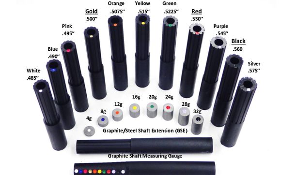 Graphite/Steel Shaft Extensions & Counter Balance Back Weights by ...
