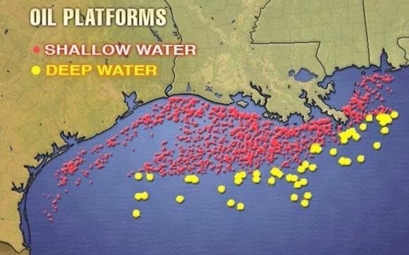 Gulf of Mexico Oil Platforms by GeoCartography Solutions in New Orleans ...